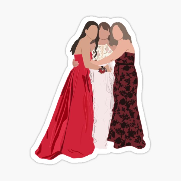 "Prom Trio" Sticker for Sale by kendallhunt | Redbubble