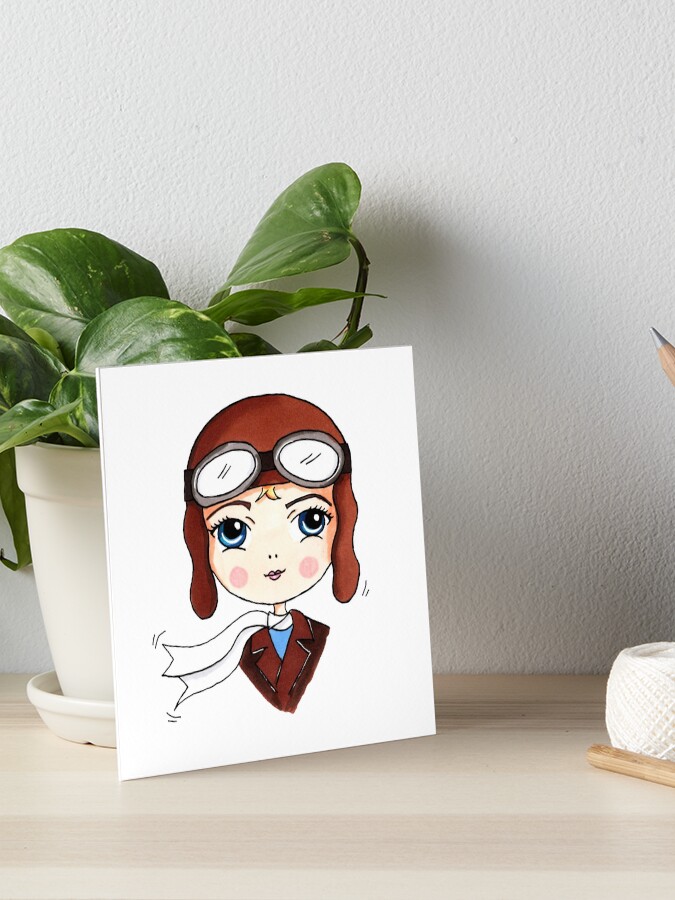 Top 107+ Amelia earhart cartoon drawing - Tariquerahman.net