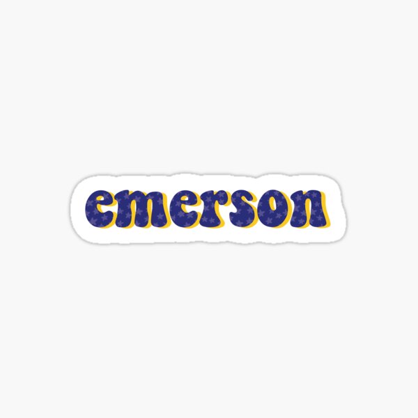 "emerson college star print " Sticker for Sale by soso's bubble | Redbubble