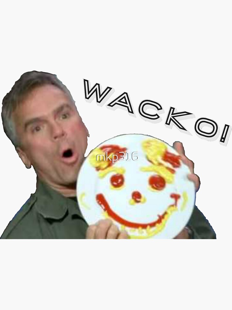 "Wacko" Sticker for Sale by mkp316 | Redbubble