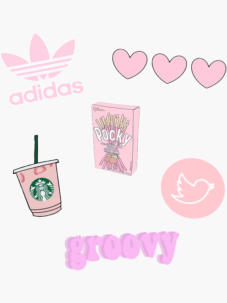 "pastel pink sticker pack" Sticker for Sale by stickersbysav8 | Redbubble