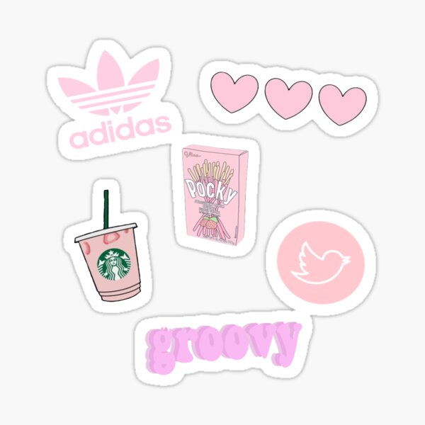 "pastel pink sticker pack" Sticker for Sale by stickersbysav8 | Redbubble