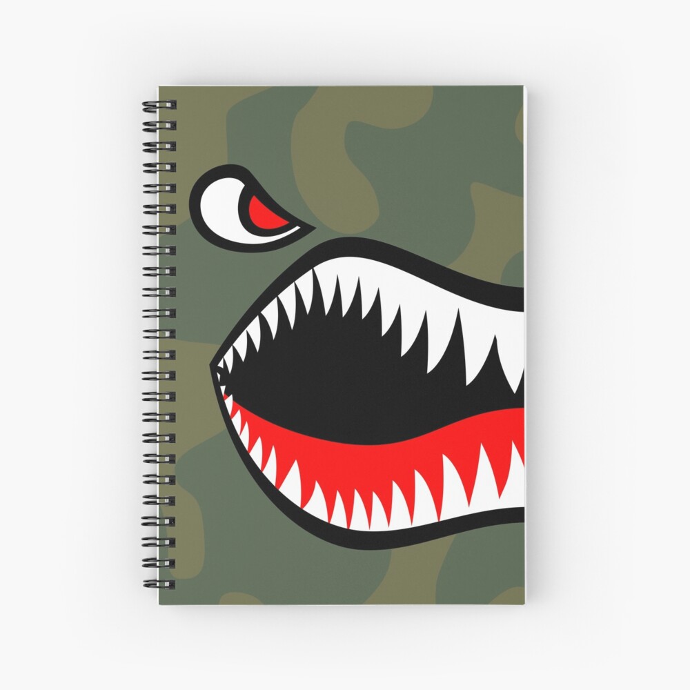 "Flying Tiger" Spiral Notebook for Sale by Hollow-Horse | Redbubble