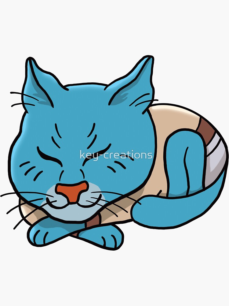 "The Amazing World of Gumball - Sleeping Gumball " Sticker for Sale by ...