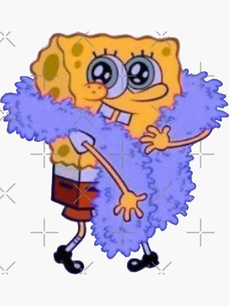 "spongebob scarf meme" Sticker for Sale by Oreo-Cookie-22 | Redbubble