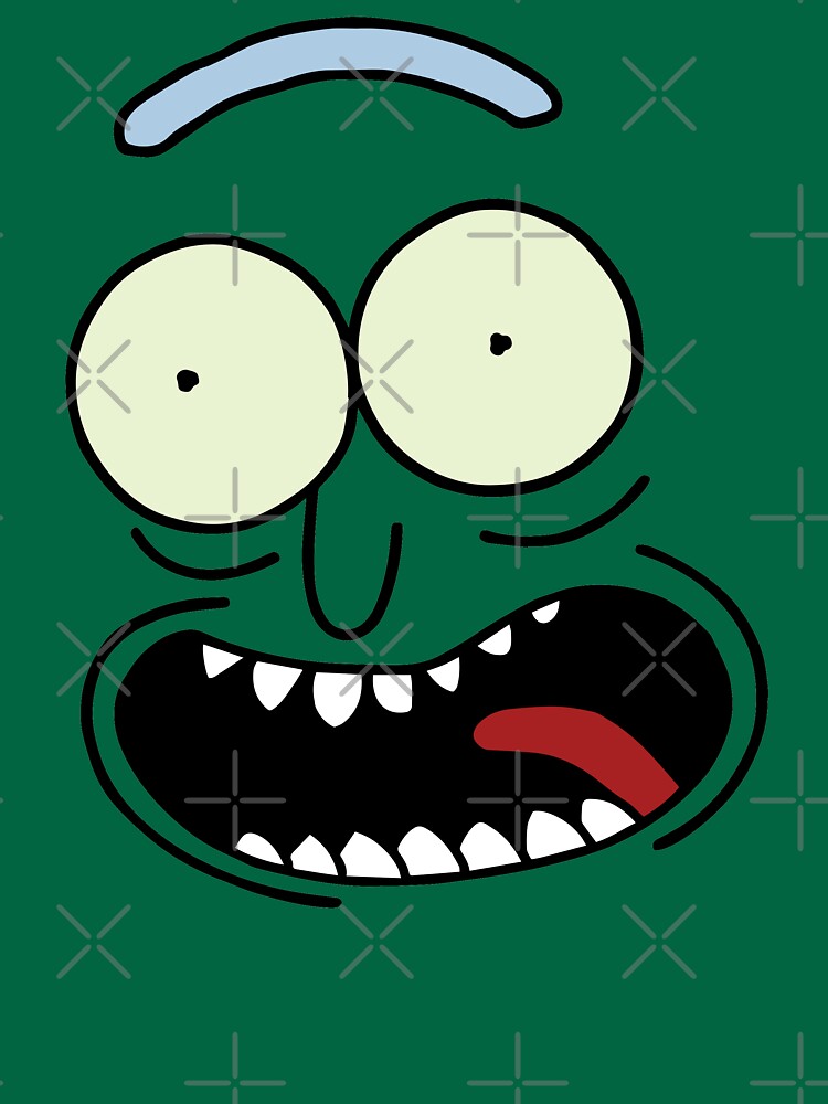 "Pickle Rick Face (Rick and Morty™)" Essential T-Shirt for Sale by ...