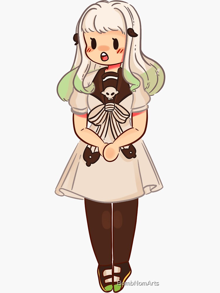 "Cartoon Nene Sticker" Sticker for Sale by BombNomArts | Redbubble