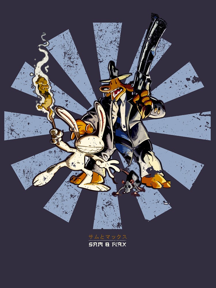 "Sam And Max Retro Japanese" Essential T-Shirt for Sale by Nova5 ...
