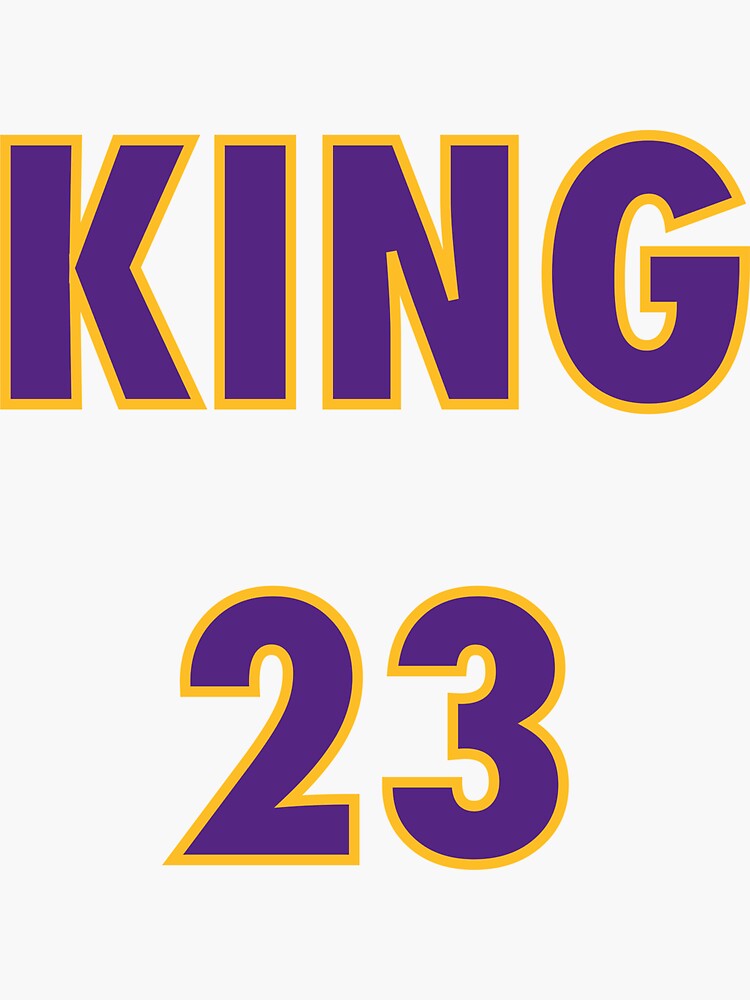 "King James 23" Sticker for Sale by bulldog2171 | Redbubble