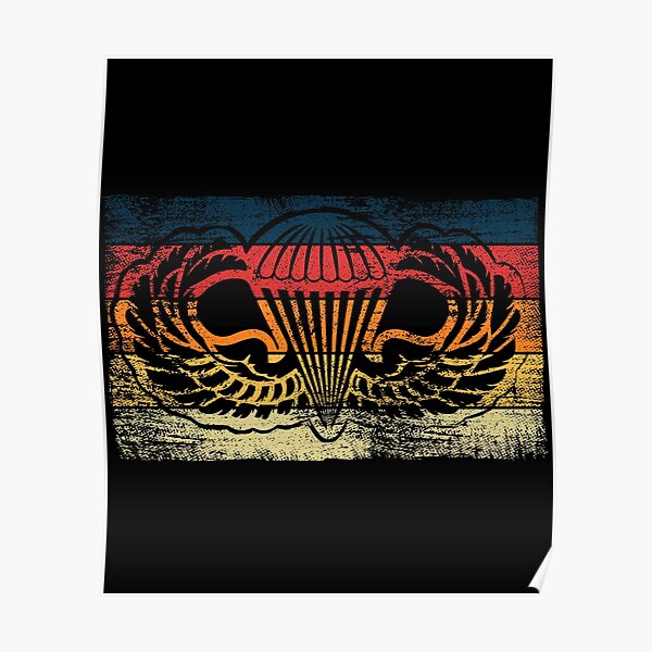 "US Airborne Paratrooper Design" Poster by ikraz | Redbubble