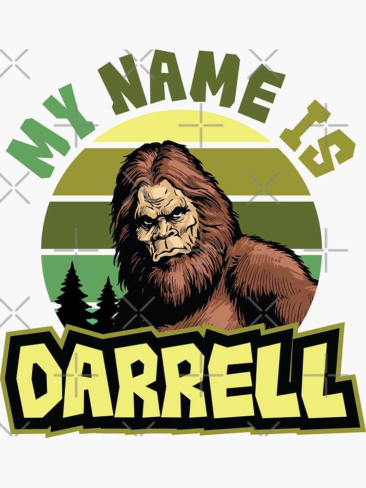 "My Name Is Darrell" Sticker for Sale by BGCollections | Redbubble
