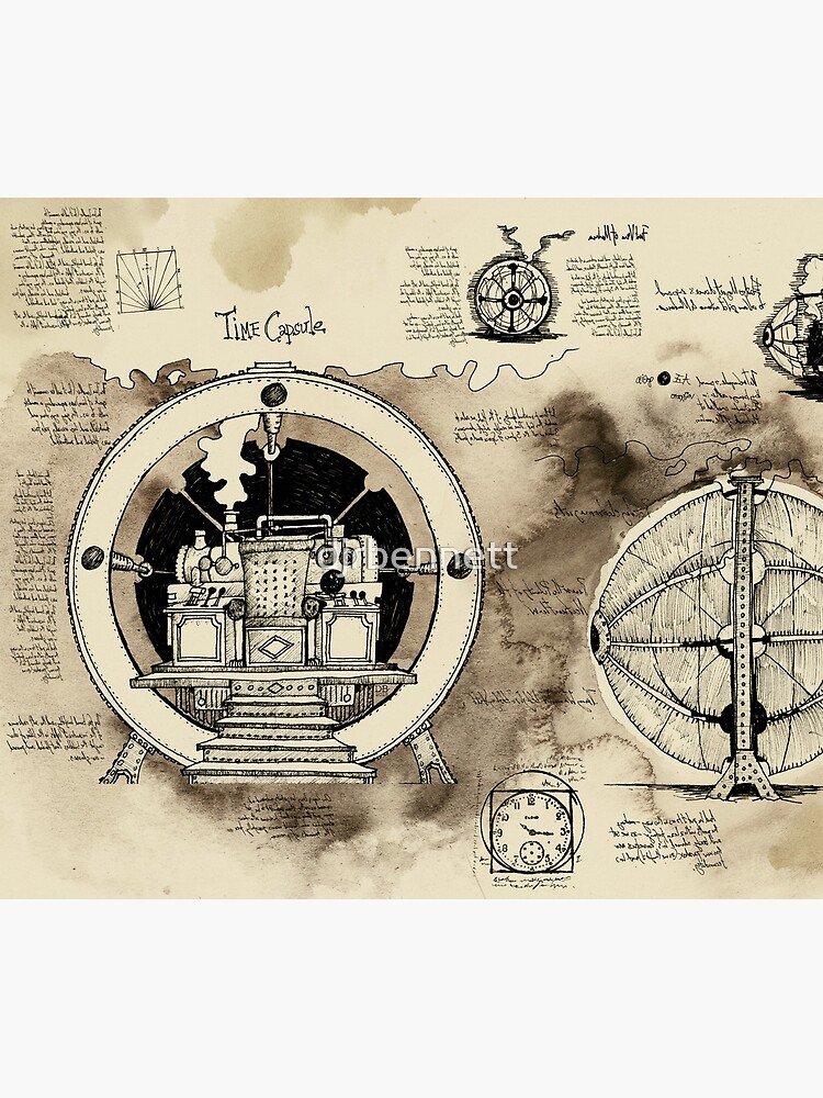 "Time Machine sketches" Travel Coffee Mug for Sale by djrbennett ...