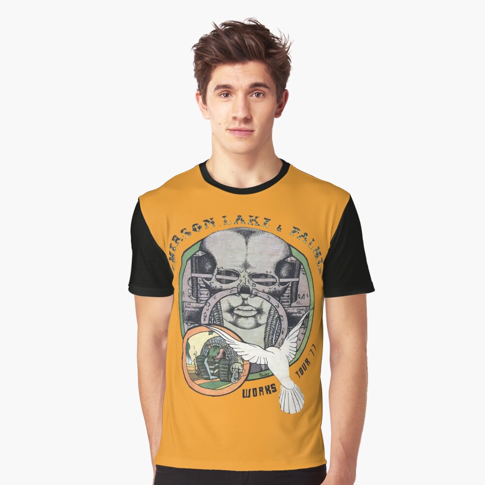 "Elp Works Tour '77 Vintage Redux" T-shirt for Sale by ThePr00gl0rd ...