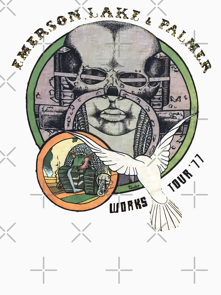 "Elp Works Tour '77 Vintage Redux" T-shirt for Sale by ThePr00gl0rd ...