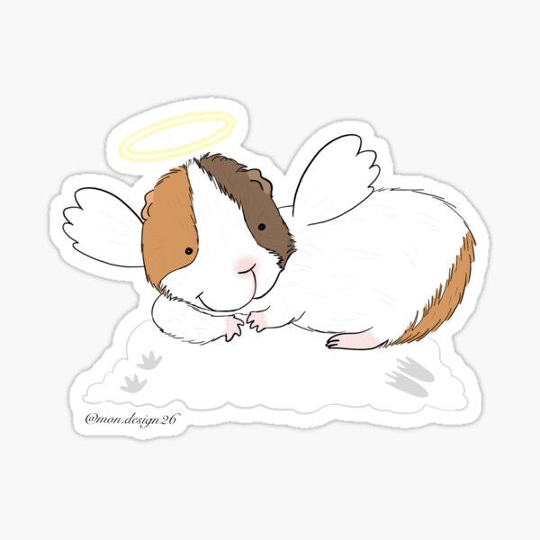 "Fafa the angel piggy " Sticker by mondesign26 | Redbubble