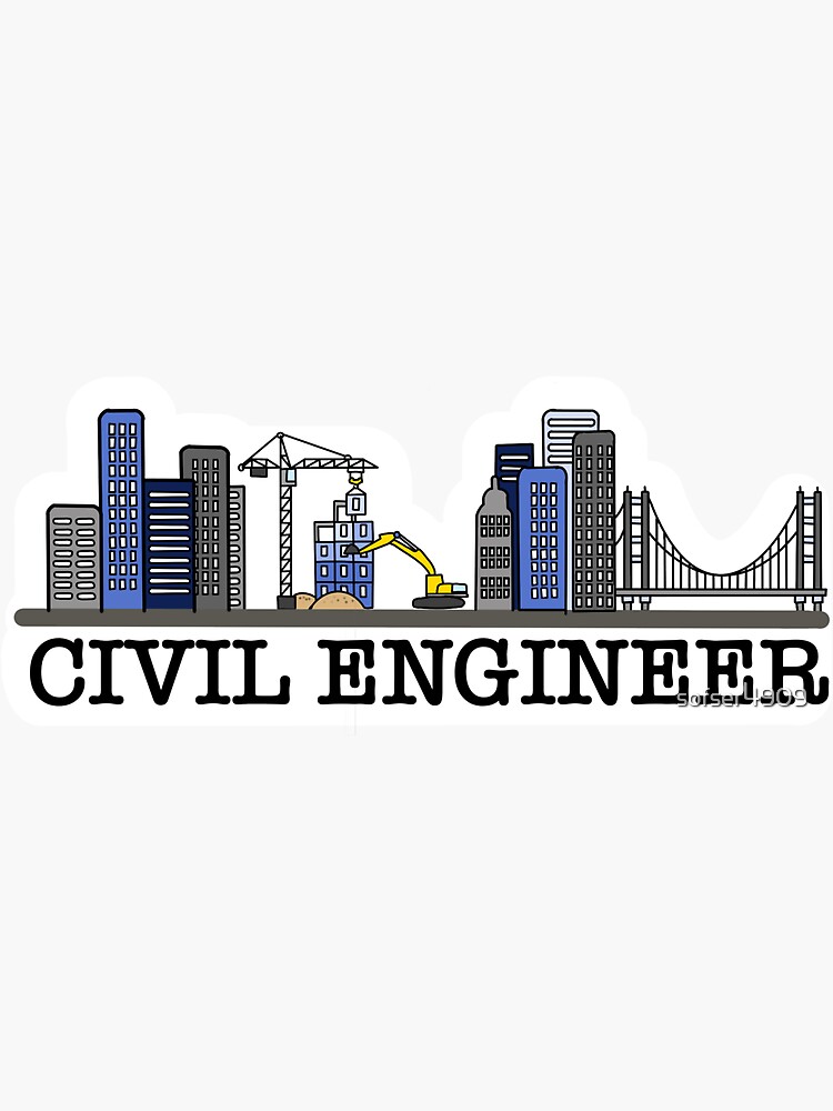 "Civil Engineer" Sticker for Sale by sofser4909 | Redbubble