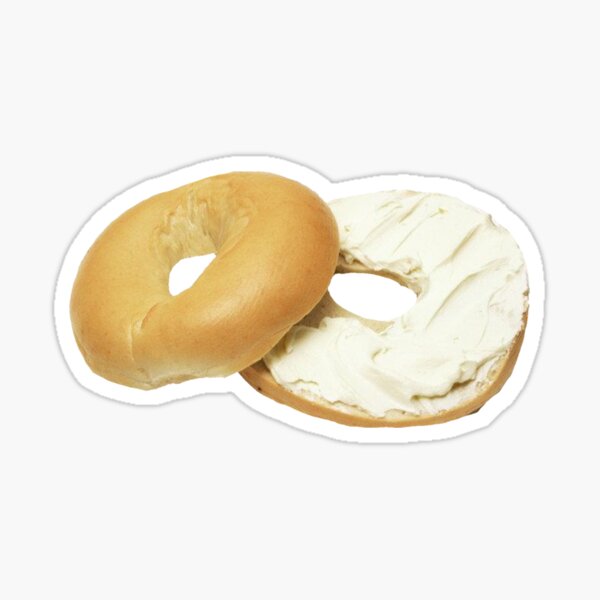 "Cute bagel ?" Sticker for Sale by Preppy Positivity | Redbubble