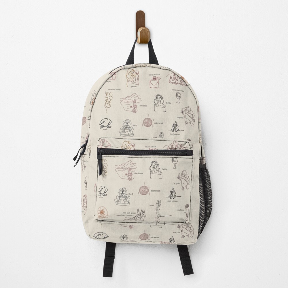 "Taylor Swift Folklore Album Collection (Line art)" Backpack by ...