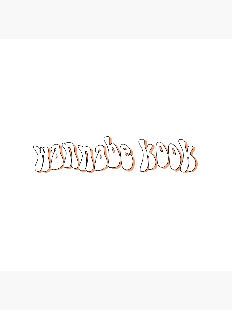 "wannabe kook sticker" Poster for Sale by Kinleyspeed | Redbubble