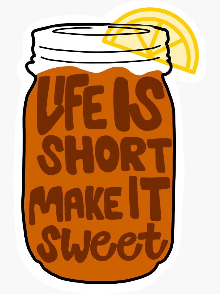 "Sweet tea sticker" Sticker by flowingwords | Redbubble