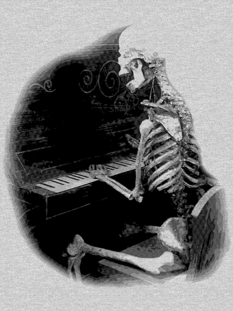"Halloween Skeleton Playing Piano! Digital Halloween Engraving." T ...