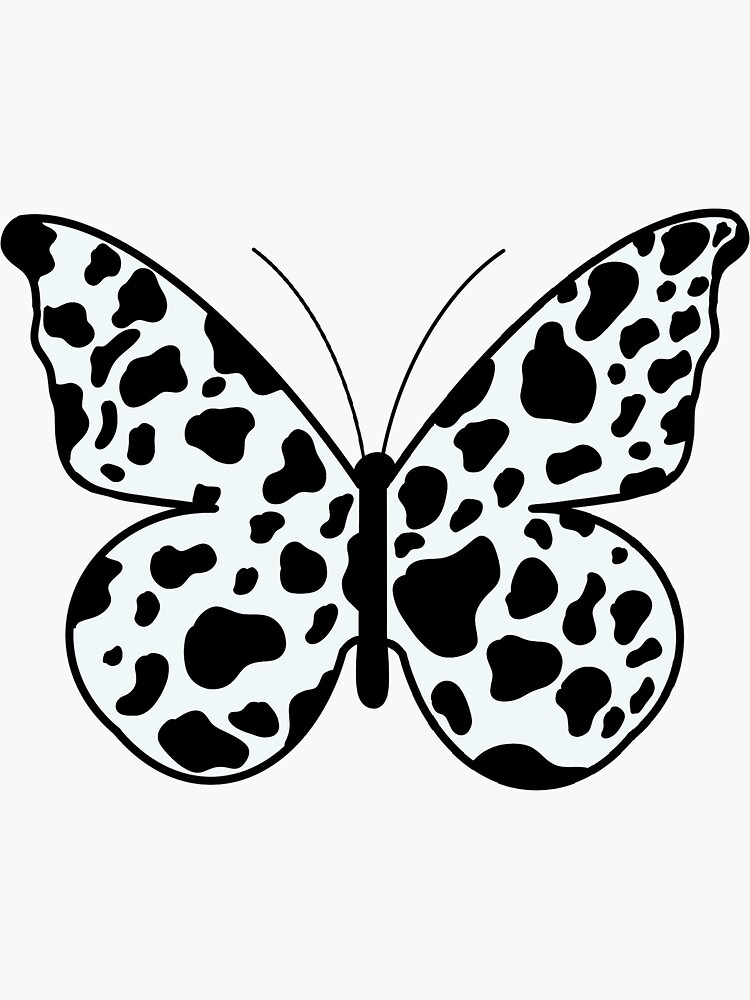 "cow print butterfly sticker" Sticker for Sale by dianajohnson5 | Redbubble