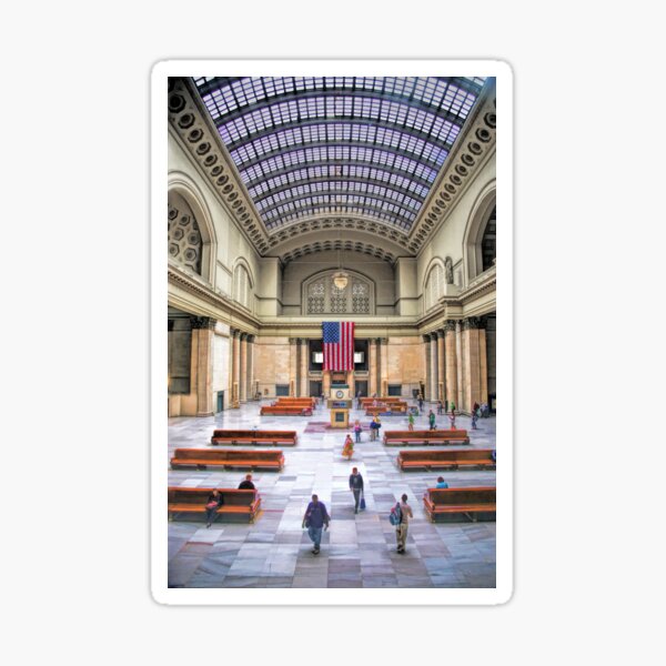 "Chicago Union Station Grand Hall" Sticker for Sale by Christopher ...