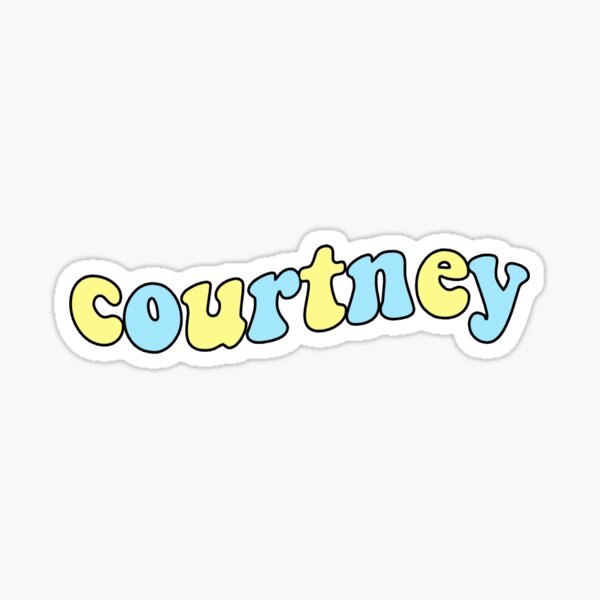 "courtney custom" Sticker by BellaCumpstone | Redbubble