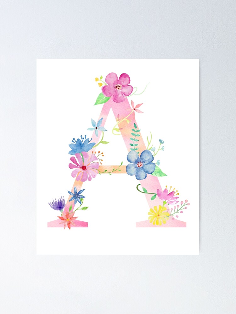 "A The First Letter of Your Name" Poster by audio-sync | Redbubble