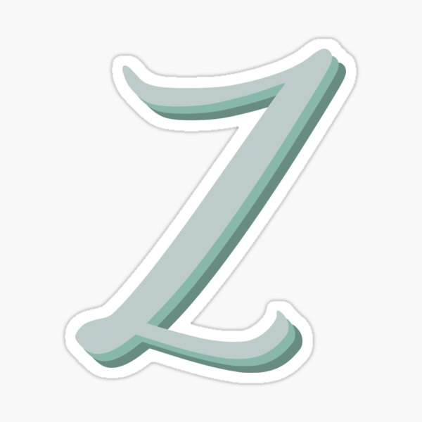 "Z" Sticker for Sale by Hisgoodgrace | Redbubble