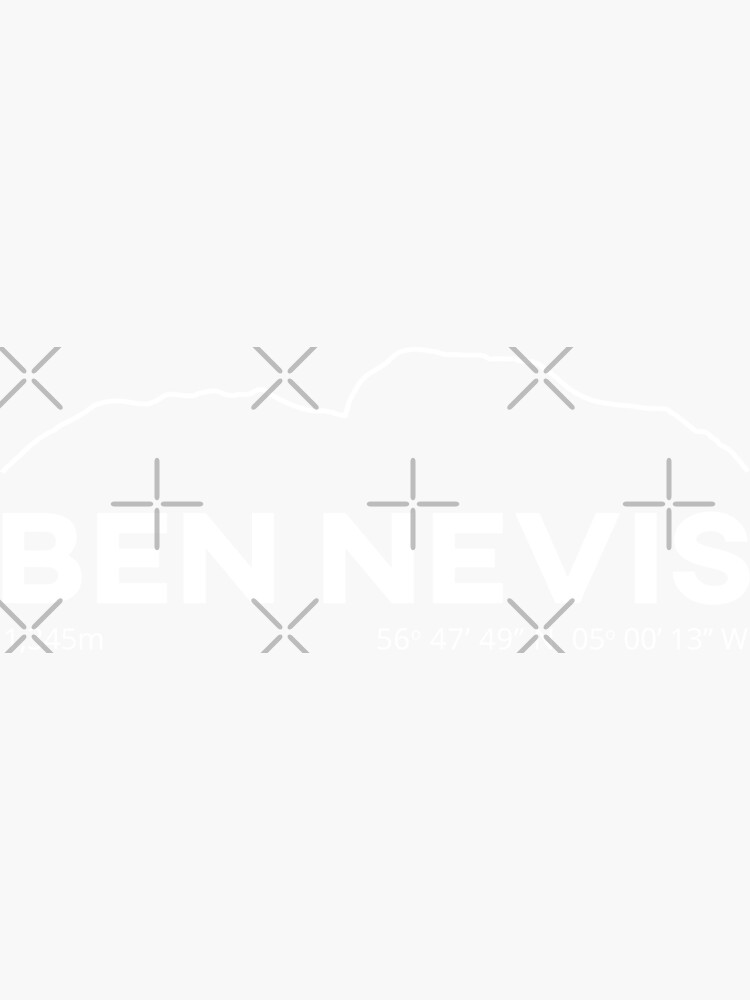 "Ben Nevis - Munro Bagger Scottish Munro in the Bag" Sticker for Sale ...