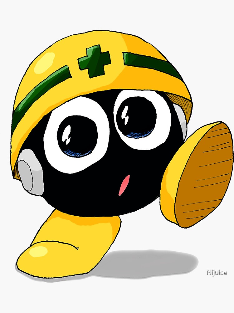 "Mega Man Met Illustration" Sticker for Sale by Nijuice | Redbubble