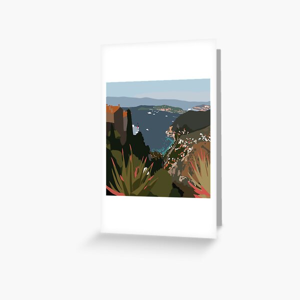 "French Riviera Sketch" Greeting Card by buckal | Redbubble