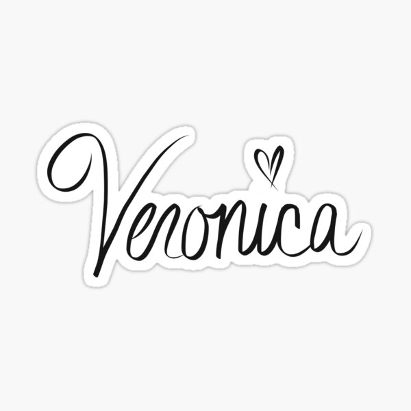 "Veronica" Sticker by doubleulx | Redbubble