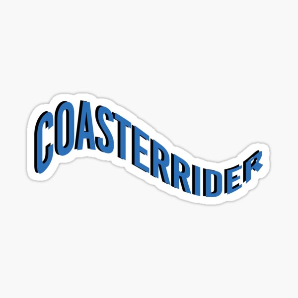 "Coaster Rider Official Logo" Sticker by islandchicart | Redbubble
