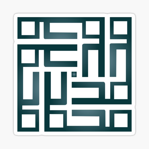 "Four Way Maze" Sticker for Sale by fadhlinoor | Redbubble