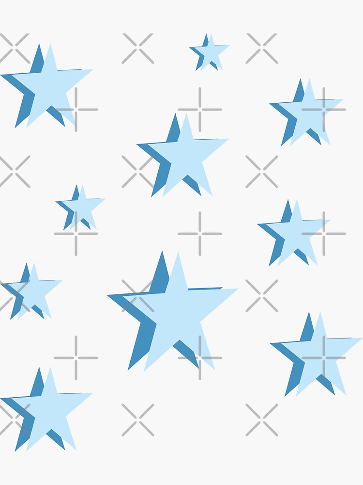 "Blue Stars" Sticker for Sale by sydneyw31 | Redbubble
