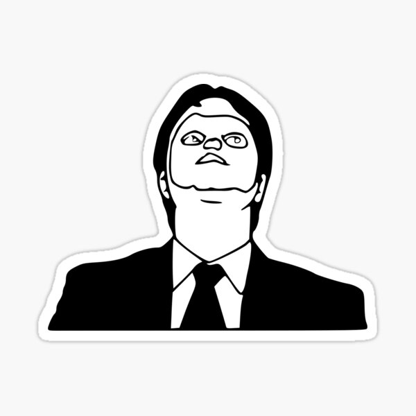 "dwight" Sticker for Sale by katelyngonos | Redbubble