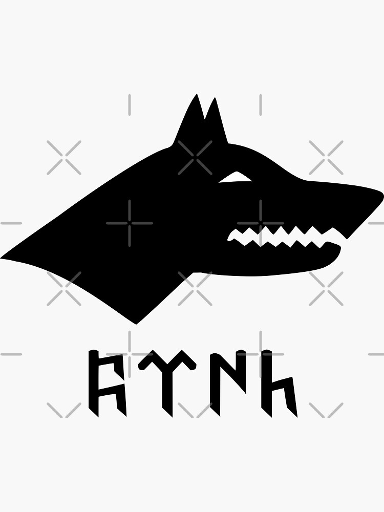 Sticker « Göktürk Tengri Wolf », par emeksedesign | Redbubble