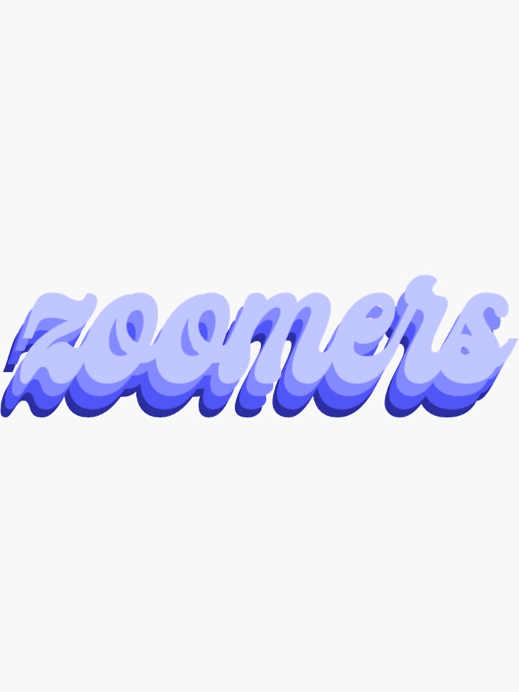 "Zoomer" Sticker for Sale by kat-farr | Redbubble