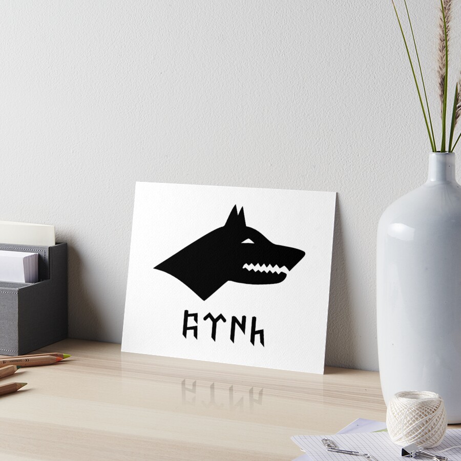 Lámina rígida «Göktürk Tengri Wolf» de emeksedesign | Redbubble