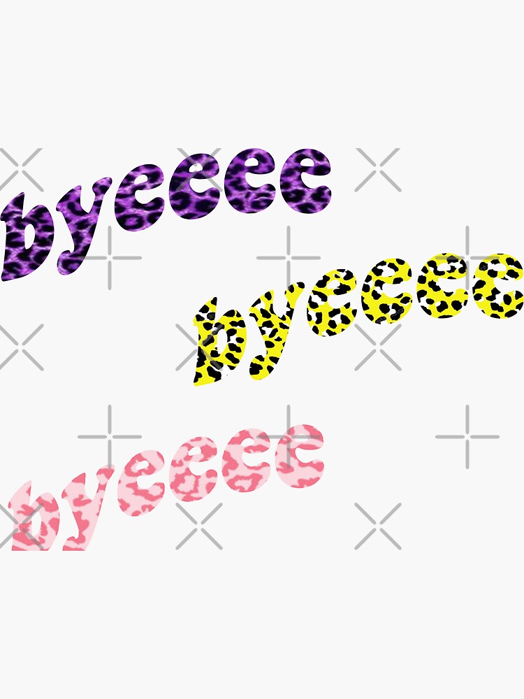 "byeeee sticker pack" Sticker by laurenmblad | Redbubble