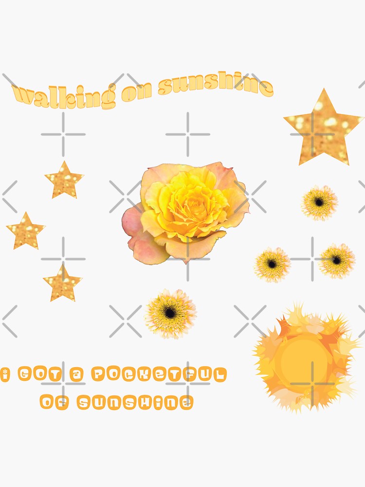 "Sunshine Sticker pack " Sticker for Sale by ryederosa | Redbubble