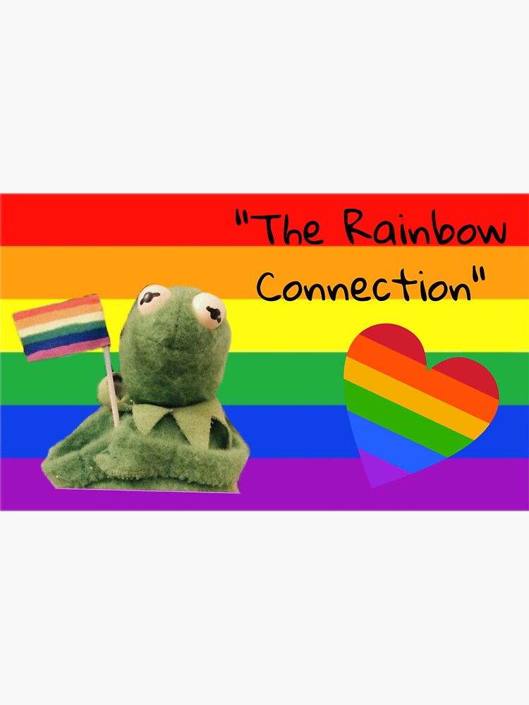 "Kermit The rainbow connection " Sticker for Sale by hugoandpoppy ...