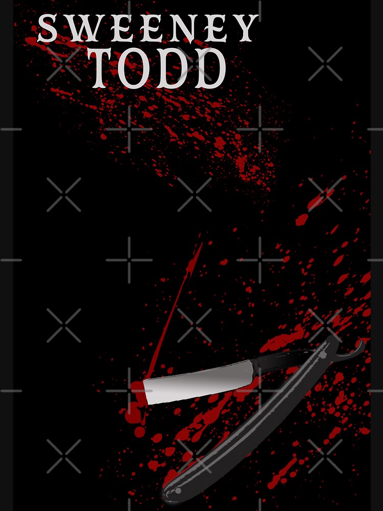 "Sweeney Todd" T-shirt for Sale by littlegreenmoo | Redbubble | tim ...