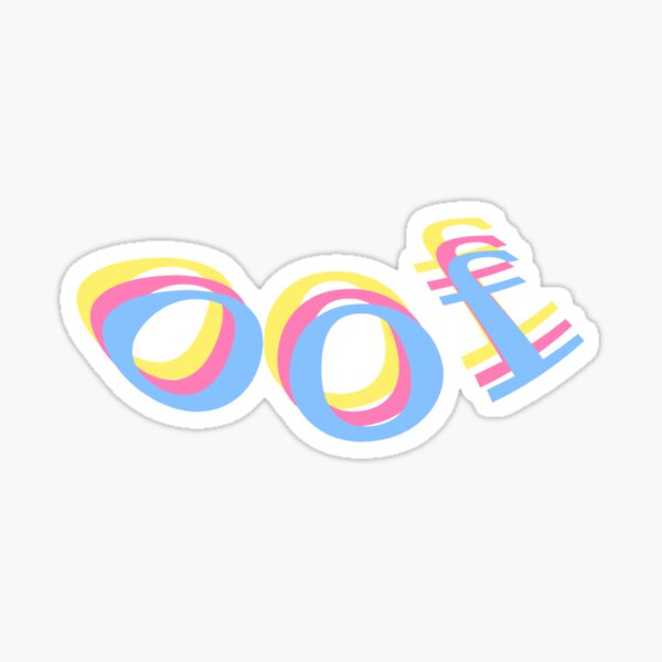 "oof sticker" Sticker for Sale by scarstickersss | Redbubble