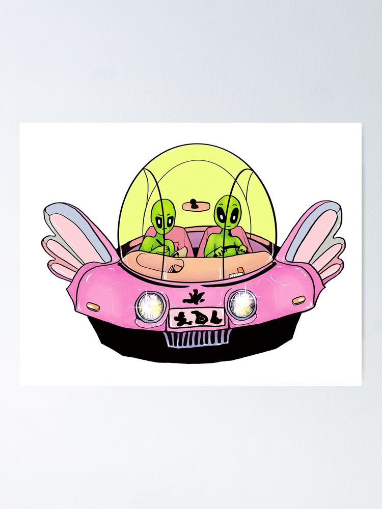 "Alien driving lesson" Poster by vieno | Redbubble