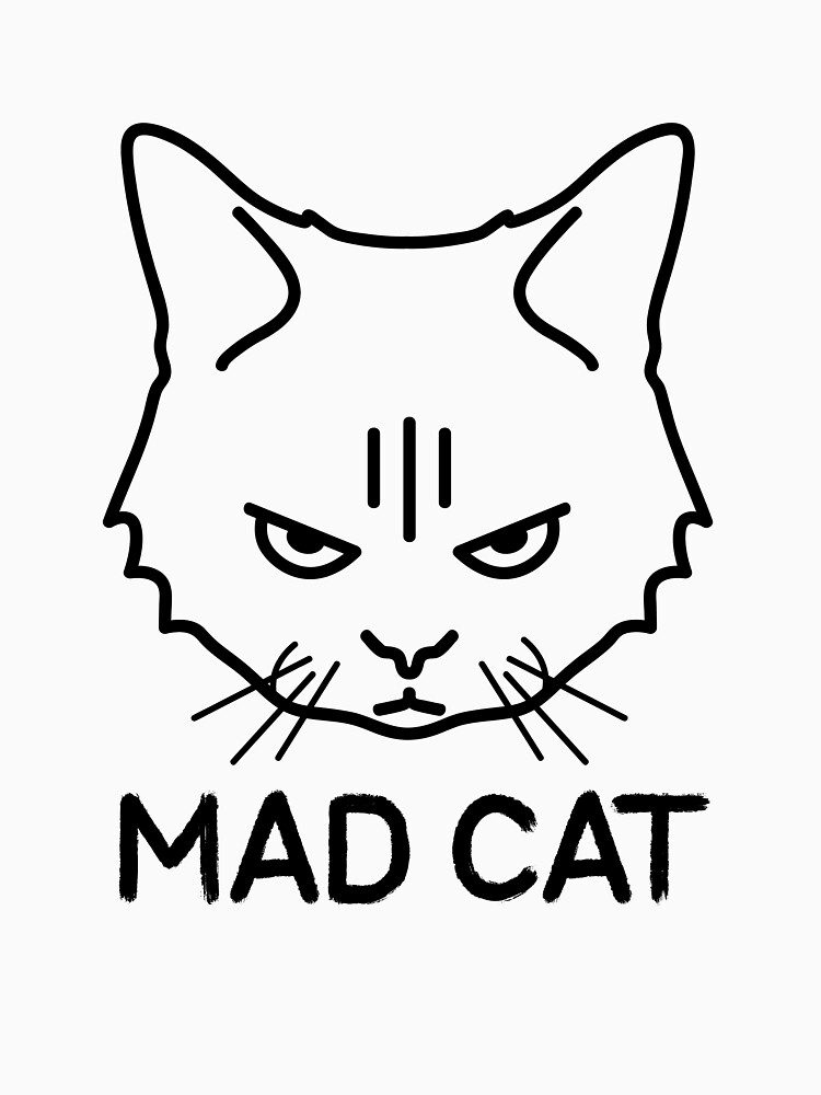 "Mad Cat - Graphic Design" T-shirt by magiccatapparel | Redbubble