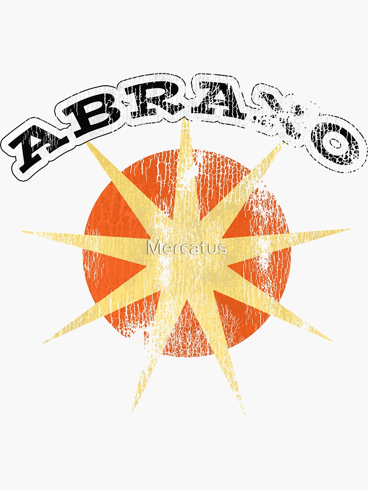 "Abraxo Logo (WornColor)" Sticker for Sale by Mercatus | Redbubble