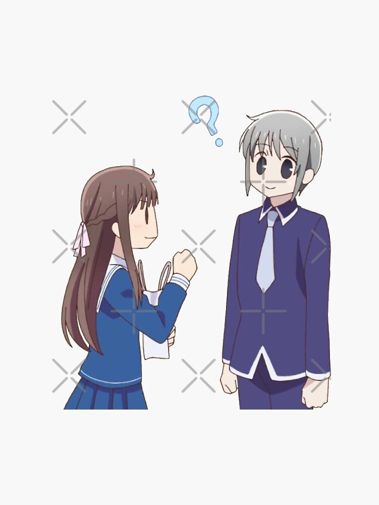 "Excited Tohru & Confused Yuki" Sticker by lil-mars | Redbubble